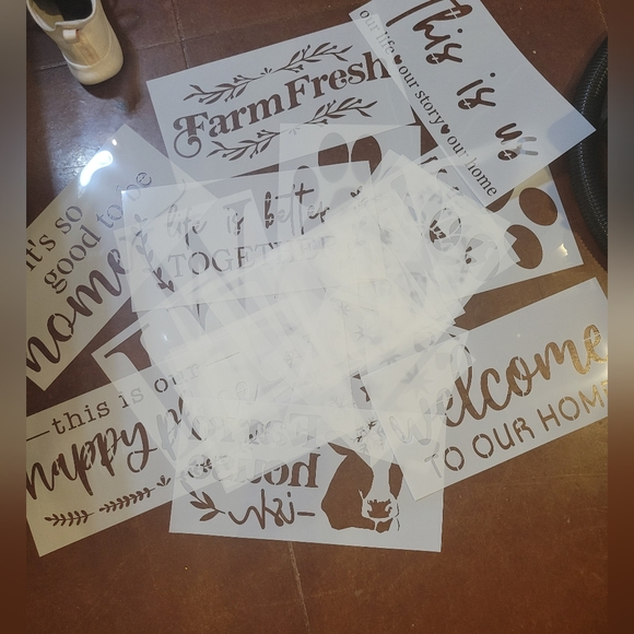 Art | Farmhouse Style Stencil Set | Poshmark